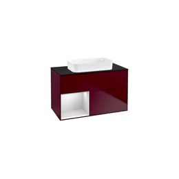 Villeroy & Boch V&B Waschtischunterschrank Wandbeleuchtung Finion 100x60,3 cm, Reg li wh. m Lac, Peo Matt ; Villeroy & Boch (G652MTHB)