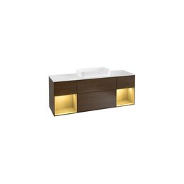 Villeroy & Boch V&B Waschtischunterschrank Wandbeleuchtung Finion 160cm, Pl wh. m, Reg gol m Lac, wal ven ; Villeroy & Boch (G331HFGN)