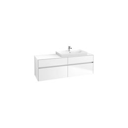 Villeroy & Boch V&B Waschtischunterschrank Collaro 160x54,8x50cm, WT rechts, white matt ; Villeroy & Boch (C02700MS)