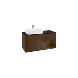 Villeroy & Boch V&B Waschtischunterschrank Finion 120cm, Pl bla m, Reg re wal ven, wal ven ; Villeroy & Boch (F402GNGN)