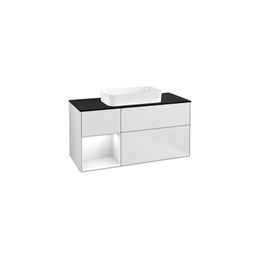 Villeroy & Boch V&B Waschtischunterschrank Wandbeleuchtung Finion 120x60 cm, Reg re glo wh. Lac, wh. m Lac ; Villeroy & Boch (G702GFMT)