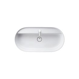 Duravit Aufsatzwaschtisch Luv 80x40cm, gs, m HL, o. &Uuml;L, m HLB, we (0380800000)