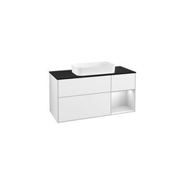 Villeroy & Boch V&B Waschtischunterschrank Finion 120cm, Pl b m, Rg r w m Lac, glo wh. Lac ; Villeroy & Boch (F302MTGF)