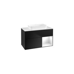 Villeroy & Boch V&B Waschtischunterschrank Wandbeleuchtung Finion 100x60,3 cm, Rg r glo wh. Lac, bla m Lac ; Villeroy & Boch (G661GFPD)