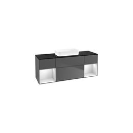 Villeroy & Boch V&B Waschtischunterschrank Finion 160x60,3x50,1cm, Rg w m Lac, Anthrac. m ; Villeroy & Boch (F742MTGK)