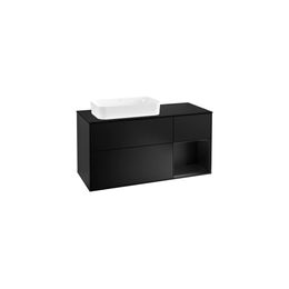 Villeroy & Boch V&B Waschtischunterschrank Wandbeleuchtung Finion 120cm, Pl b m, Rg r bla m Lac, bla m Lac ; Villeroy & Boch (G282PDPD)