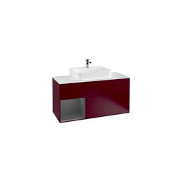 Villeroy & Boch V&B Waschtischunterschrank Finion 120cm, Pl w m, Reg li Anthrac. m, Peo m ; Villeroy & Boch (F161GKHB)