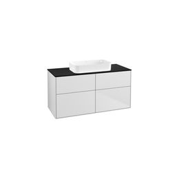 Villeroy & Boch V&B Waschtischunterschrank Finion 120x60,3x50,1cm, Gl. bla m, wh. m Lac ; Villeroy & Boch (F67200MT)