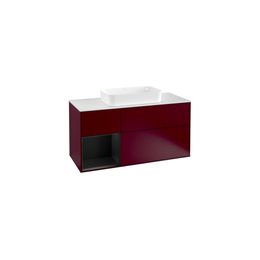 Villeroy & Boch V&B Waschtischunterschrank Wandbeleuchtung Finion 120cm, Pl wh. m, Reg li bla m Lac, Peo m ; Villeroy & Boch (G291PDHB)