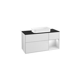 Villeroy & Boch V&B Waschtischunterschrank Wandbeleuchtung Finion 120x60 cm, Reg re wh. m Lac, wh. m Lac ; Villeroy & Boch (G712MTMT)