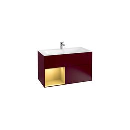 Villeroy & Boch V&B Waschtischunterschrank Finion Regal links Gold matt, Peony Matt ; Villeroy & Boch (F030HFHB)