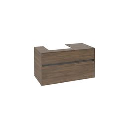 Villeroy & Boch V&B Waschtischunterschrank Collaro 100x54,8x50cm, WT links, arizona oak ; Villeroy & Boch (C01400VH)