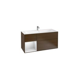 Villeroy & Boch V&B Waschtischunterschrank Finion 119,6x59,1cm, Reg li wh. m Lac, wal ven ; Villeroy & Boch (F060MTGN)