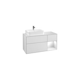 Villeroy & Boch V&B Waschtischunterschrank Finion 120cm, Pl w m, Rg r g wh. Lac, wh. m Lac ; Villeroy & Boch (F151GFMT)