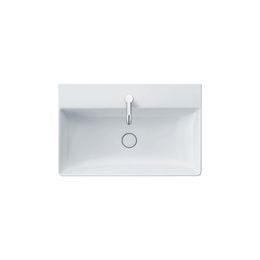 Duravit M&ouml;belwaschtisch geschliffen DuraSquare 80x47cm, o. &Uuml;L, m HLB, 1 Hahnloch, wei&szlig; (2353800071)