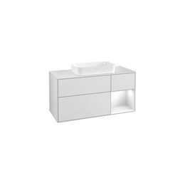 Villeroy & Boch V&B Waschtischunterschrank Wandbeleuchtung Finion 120cm, Pl w m, Rg r g wh. Lac, wh. m Lac ; Villeroy & Boch (G301GFMT)