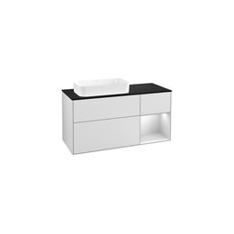 Villeroy & Boch V&B Waschtischunterschrank Wandbeleuchtung Finion 120cm, Pl b m, Rg r wh. m Lac, wh. m Lac ; Villeroy & Boch (G282MTMT)
