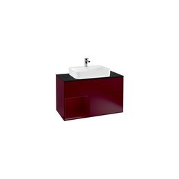 Villeroy & Boch V&B Waschtischunterschrank Wandbeleuchtung Finion 100, Abd.-Pl. bla m, Reg li Peo, Peo m ; Villeroy & Boch (G362HBHB)