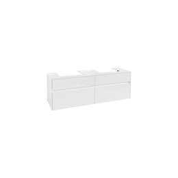 Villeroy & Boch V&B Waschtischunterschrank Collaro 160x54,8x50cm, f 2 WT, glossy white ; Villeroy & Boch (C02100DH)