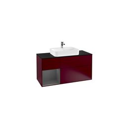Villeroy & Boch V&B Waschtischunterschrank Wandbeleuchtung Finion 120cm, Pl b m, Reg li Anthrac. m, Peo m ; Villeroy & Boch (G412GKHB)