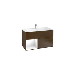 Villeroy & Boch V&B Waschtischunterschrank Wandbeleuchtung Finion 99,6x59,1cm, Reg li glo wh. Lac, wal ven ; Villeroy & Boch (G030GFGN)