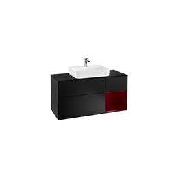 Villeroy & Boch V&B Waschtischunterschrank Finion 120cm, Pl bla m, Reg re Peo, bla m Lac ; Villeroy & Boch (F422HBPD)