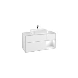 Villeroy & Boch V&B Waschtischunterschrank Finion 120cm, Pl w m, Rg r g w Lac, glo wh. Lac ; Villeroy & Boch (F421GFGF)