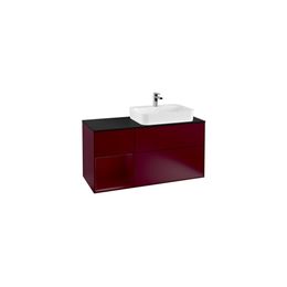 Villeroy & Boch V&B Waschtischunterschrank Wandbeleuchtung Finion 120cm, Abd.-Pl. bla m, Reg li Peo, Peo m ; Villeroy & Boch (G392HBHB)