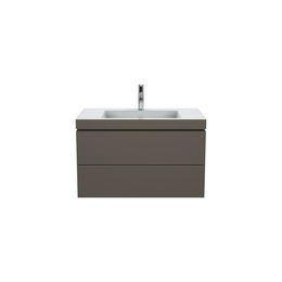 Duravit Waschtischunterschrank c-bonded L-Cube 80x48cm, 1 HL, f G m, 2 Schub., wandh&auml;ngend (LC6927O9090)