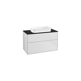 Villeroy & Boch V&B Waschtischunterschrank Wandbeleuchtung Finion 100x60,3x50,1mm, Gl. bla m, wh. m Lac ; Villeroy & Boch (G64200MT)