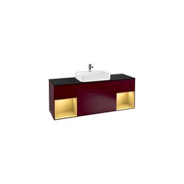 Villeroy & Boch V&B Waschtischunterschrank Finion 160x60, Pl bla m, Reg gol m Lac, Peo m ; Villeroy & Boch (F452HFHB)