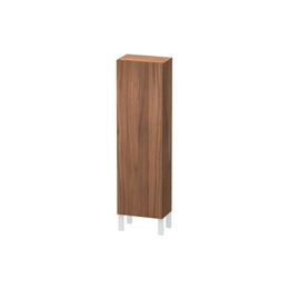 Duravit Halbhochschrank L-Cube 40x24,3x132cm, T&uuml;r re, nussbaum natur (LC1168R7979)