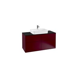 Villeroy & Boch V&B Waschtischunterschrank Wandbeleuchtung Finion 120x60,3cm, Abd.-Pl. bla m, Peony Matt ; Villeroy & Boch (G38200HB)