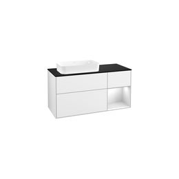 Villeroy & Boch V&B Waschtischunterschrank Finion 120x60 cm, Reg re wh. m Lac, glo wh. Lac ; Villeroy & Boch (F692MTGF)
