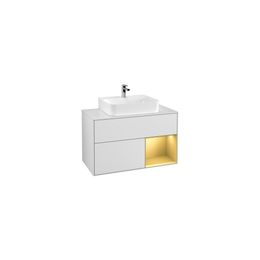 Villeroy & Boch V&B Waschtischunterschrank Finion 100, Pl we m, Reg re gol m, wh. m Lac ; Villeroy & Boch (F121HFMT)