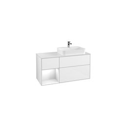 Villeroy & Boch V&B Waschtischunterschrank Wandbeleuchtung Finion 120cm, Pl w m, Rg l g w Lac, glo wh. Lac ; Villeroy & Boch (G391GFGF)