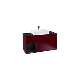 Villeroy & Boch V&B Waschtischunterschrank Finion 120cm, Pl bla m, Reg li bla m Lac, Peo m ; Villeroy & Boch (F412PDHB)