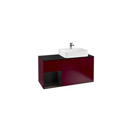 Villeroy & Boch V&B Waschtischunterschrank Wandbeleuchtung Finion 120cm, Pl bla m, Reg li bla m Lac, Peo m ; Villeroy & Boch (G142PDHB)