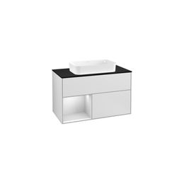 Villeroy & Boch V&B Waschtischunterschrank Wandbeleuchtung Finion 100, Pl b m, Reg li wh. m Lac, wh. m Lac ; Villeroy & Boch (G242MTMT)