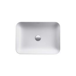 Duravit Aufsatzwaschbecken Cape Cod 55x40cm, o. HL, &Uuml;L, HLB, Wei&szlig; Seidenmatt (2347553200)