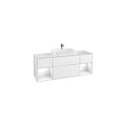 Villeroy & Boch V&B Waschtischunterschrank Finion 160x60, Pl w m, Rg g w Lac, glo wh. Lac ; Villeroy & Boch (F451GFGF)