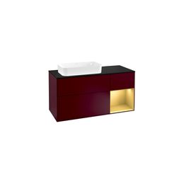 Villeroy & Boch V&B Waschtischunterschrank Finion 120cm, Pl bla m, Reg re gol m, Peo m ; Villeroy & Boch (F282HFHB)