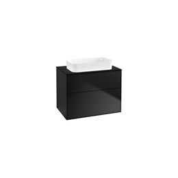 Villeroy & Boch V&B Waschtischunterschrank Wandbeleuchtung Finion 80x60,3x50,1mm, Gl. bla m, bla m lacquer ; Villeroy & Boch (G63200PD)