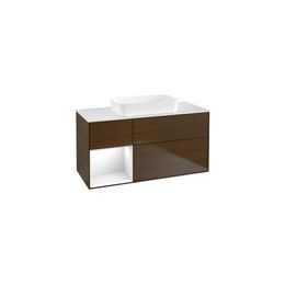Villeroy & Boch V&B Waschtischunterschrank Wandbeleuchtung Finion 120x60 cm, Reg re glo wh. Lac, wal ven ; Villeroy & Boch (G701GFGN)