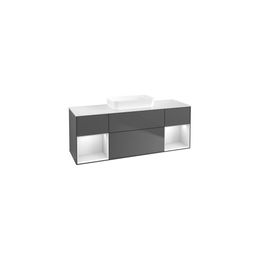 Villeroy & Boch V&B Waschtischunterschrank Finion 160x60,3x50,1cm, Rg w m Lac, Anthrac. m ; Villeroy & Boch (F741MTGK)
