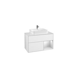 Villeroy & Boch V&B Waschtischunterschrank Wandbeleuchtung Finion 100, Pl w m, Rg r wh. m Lac, glo wh. Lac ; Villeroy & Boch (G121MTGF)