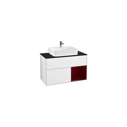 Villeroy & Boch V&B Waschtischunterschrank Finion 100, Pl bla m, Reg re Peo, glo wh. Lac ; Villeroy & Boch (F122HBGF)