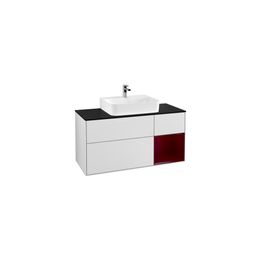 Villeroy & Boch V&B Waschtischunterschrank Finion 120cm, Pl bla m, Reg re Peo, wh. m Lac ; Villeroy & Boch (F172HBMT)
