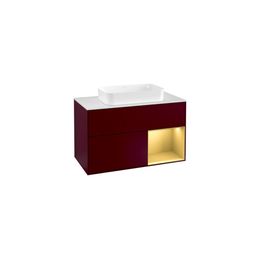 Villeroy & Boch V&B Waschtischunterschrank Wandbeleuchtung Finion 100, Abd.-Pl. wh. m, Reg re gol m, Peo m ; Villeroy & Boch (G251HFHB)