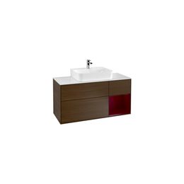 Villeroy & Boch V&B Waschtischunterschrank Finion 120cm, Pl wh. m, Reg re Peo, wal ven ; Villeroy & Boch (F171HBGN)